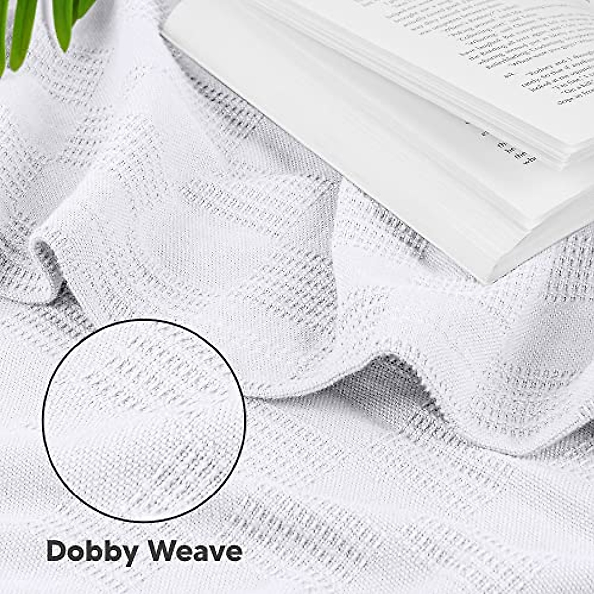 Utopia Bedding 100% Cotton Blanket (Queen Size - 90x90 Inches) 350GSM Lightweight Thermal Blanket, Soft Breathable Blanket for All Seasons (White)