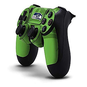 Skinit Decal Gaming Skin Compatible with PS4 Controller - Officially Licensed NFL Seattle Seahawks Double Vision Design