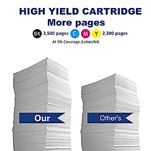 TANFENJR Compatible TN-431 TN431 Toner Cartridges Replacement for Brother HL-L8260CDW HL-L9310CDWT MFC-L8610CDW DCP-L8410CDW (1Black/1Cyan/1Magenta/1Yellow)