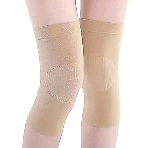 Knee Brace Knitted Pressure Knee Support Support Injury Pressure Protection Gel Pads for Knee Support for Men Women