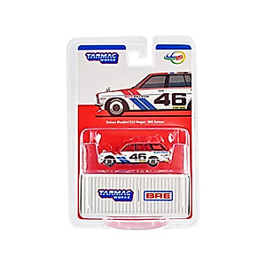 Datsun Bluebird 510 Wagon #46 Red and White BRE (Brock Racing Enterprises) Global64 Series 1/64 Diecast Model Car by Tarmac Works T64G-026-BRE46