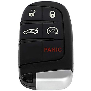 SCITOO Keyless Entry Remote Key Fob SHELL CASE Replacement for 4 Buttons Uncut Car Key for Dodge CHARGER CHALLENGER 2012-2014 DART 2013-2016 for Chrysler 300 2012-2014 1pc FCC M3N-40821302