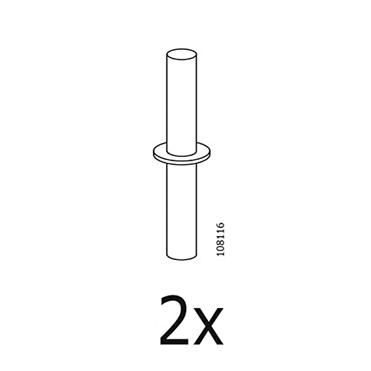Connection for IKEA Sofa Furniture (2 Packs) Part # 108116 Hardware Fitting