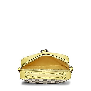Louis Vuitton, Pre-Loved Yellow Damier Azur Saintonge, Yellow