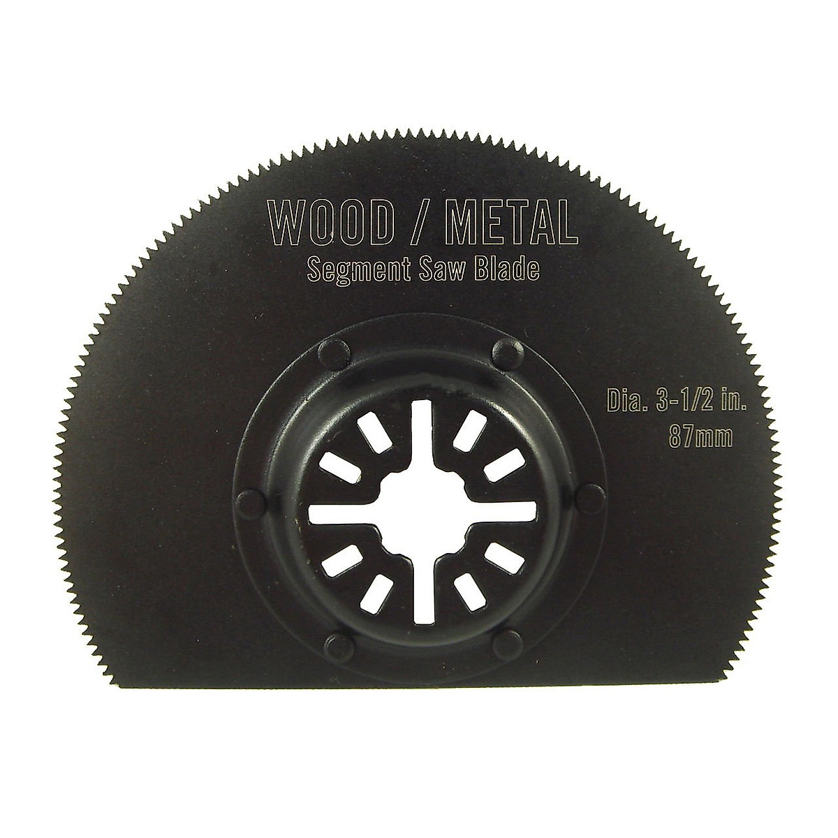 3 1/2" Segmented HSS Oscillating Tool Saw Blade 10 Pack - Universal Arbor for Fein Multimaster, Dremel, Bosch, Craftsman, Rockwell, Makita, Milwaukee and more.