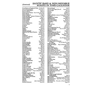 2023 Saints Calendar & 16 Month Daily Planner Spiral Bound