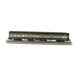 Bachmann Industries B&O Smooth-Side Observation Car with Lighted Interior (HO Scale), 85'