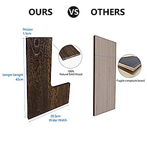 Corner Floating Shelves Set of 4, Rustic Corner Shelf Wall Mounted Organizer Displays Storage Rack, Wood Wall Shelf for Bedroom Kitchen Living Room Bathroom Office