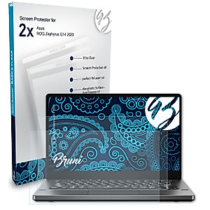Bruni Screen Protector compatible with Asus ROG Zephyrus G14 2020 Protector Film, crystal clear Protective Film (2X)