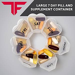 ThinkFit Large Black Meal Prep Lunch Bag, 8 Portion Control Containers, Pill Dispenser, Shaker Cup & 2 XL Reusable Ice Packs