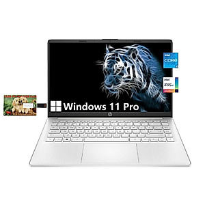 HP Business Laptop, 14" HD Display, Intel Core i5-1135G7 Processor, Windows 11 Pro, 16GB RAM, 512GB SSD, Intel Iris Xe Graphics, HDMI, Type-C, SD media card reader, Long Battery Life, PC Mall USB Card