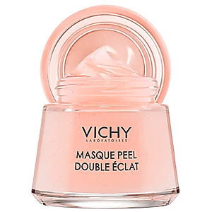 Vichy Mineral Double Glow Peel Face Mask with Exfoliating AHA Fruit Acids, Oil-Free Face Mask to Refine and Illuminate Skin, Paraben-Free