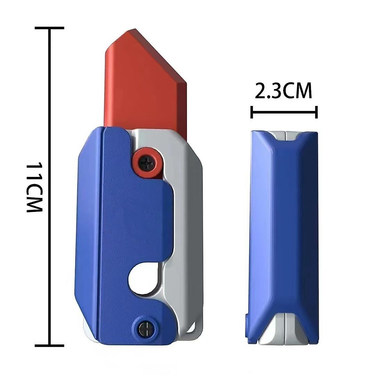 4 Pcs EDC Fidget Toys,Knife Sensory Toys,Anxiety Stress Reducing Toys,Glowing Adult Fidget Toys