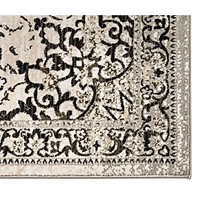 Well Woven Amba Sultana Traditional Distressed Oriental Grey Area Rug 7'10" x 9'10"