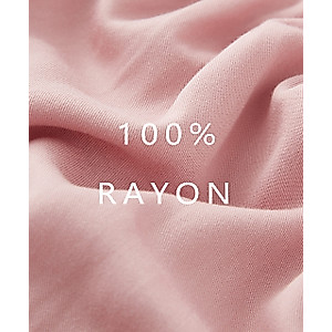 ZESICA Women's Casual V Neck Long Sleeve Smocked High Waist Ruffle A Line Tiered Mini Dress,DarkPink,Medium