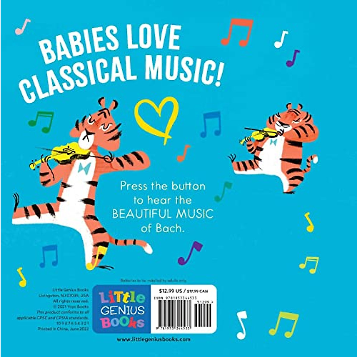 Baby Bach: A Classical Music Sound Book (With 6 Magical Melodies) (Baby Classical Music Sound Books)