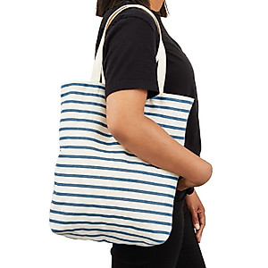 Juvale 3 Pack Small Reusable Tote Bags for Women, Canvas Cloth Bags for Shopping, 3 Designs (15 x 16.5 In)