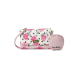 Luv Betsey Foley Top Handle Crossbody White/Pink One Size