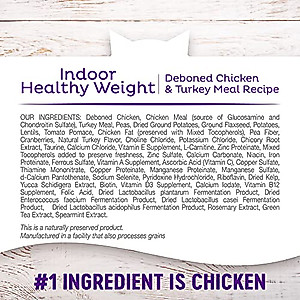 Wellness Complete Health Grain-Free Indoor Healthy Weight Chicken Recipe Dry Cat Food, 5.5 Pound Bag