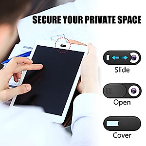 ZWZY Laptop Camera Cover Slide [3-Pack] Webcam Cover Compatible with Computer/Phone/iMac/MacBook/Tablet/iPad/iPhone etc, Protect Your Visual Prvacy