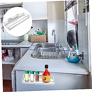 COLLBATH Storage Drawers Drawer Dividers Drawer Rack Carbon Steel White Slide Rail Household Storage Drawer Clear Shelves