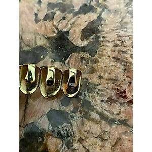 Solid 925 Sterling Silver Real Grillz - 14k Gold Plated - Custom Top & Bottom Grills For Teeth - Real Solid Silver NOT BRASS