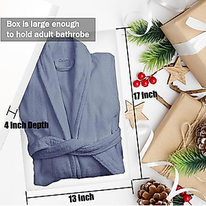 12 Packs Extra Large Gift Box Bulk with All-Occasions Stickers, 17x13x4 Inch Premium White Gift Boxes with Lids for Presents, T-shirt, Robe, Sweater Cardboard Boxes for Christmas, Birthday - Cajas