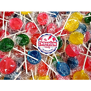 Assorted Fruit Beauty Pops - 2 lbs of Fresh Cherry Strawberry Lemon Lime Orange Grape Berry Root Beer Lollipops