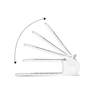 Shoepal- Adjustable Shoe Slot Organizers – Space-Saving Shoe Stackers for Closet, Double Layer Shoe Storage Racks for Sneakers, Heels, Flats & More (White, 4)