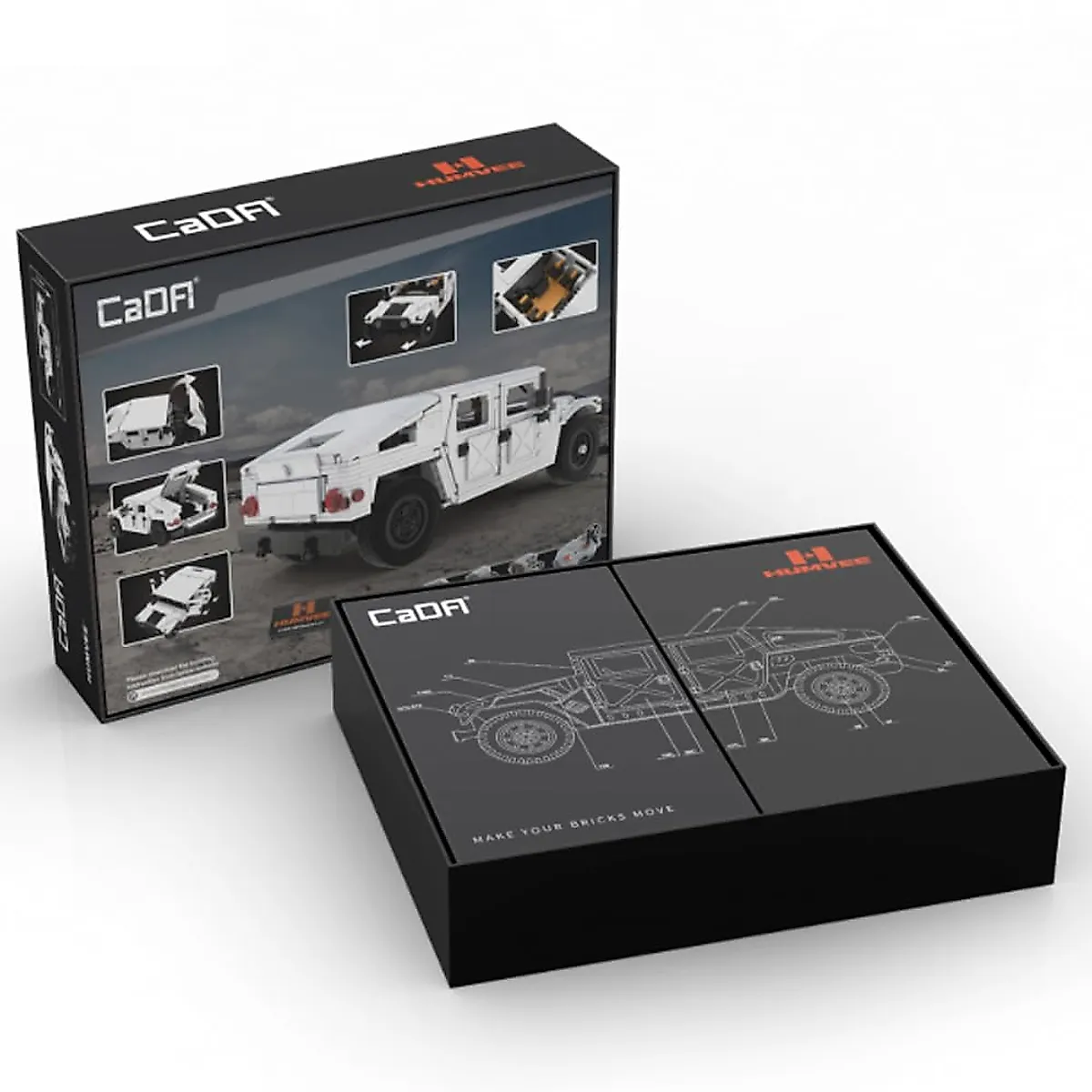 Cada Humvee 1:12 Scale Off-Road Vehicle Model – Authentic Collectible Car Building Kit – 1380 Pieces – Perfect for STEM Learning