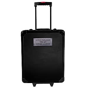 Tool Box with Tools, Tool Sets for Men, ToolKit with Rolling Tool Box, Complete Tool Box Set, Home Repair Tool Set, Mechanic Tool Set as Gift on Father's Day