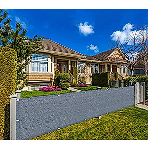 ALBN Balcony Privacy Screen Cover Net Fence 90% Blockage Breathable UV Protection, with Rope & Cable Ties Fits Apartment Railings, Patio Decking, or Decks (Color : Dark Gray, Size : 90x300cm)