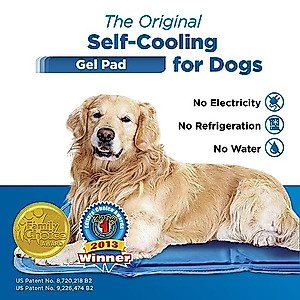 The Green Pet Shop Dog Cooling Mat, Large - Pressure Activated Pet Cooling Mat For Dogs, Sized For Large Dogs (46 - 80 Lb.) - Non-Toxic Gel, No Water or Electricity Needed for This Dog Cooling Pad