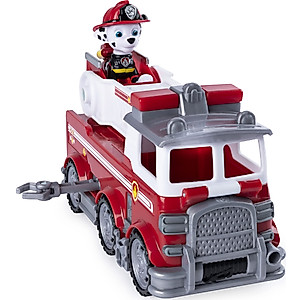 Paw Patrol Ultimate Rescue - Marshall's Ultimate Rescue Fire Truck with Moving Ladder and Flip-Open Front Cab, Ages 3 and Up