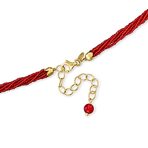 Ross-Simons Italian Murano Pendant Necklace in 18kt Gold Over Sterling