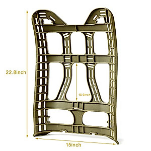 MT Military MOLLE II Rucksack Frame with Army Molded Padded Kidney Pad Waist Belt for Multicam Large Ruck Sack- Tan