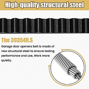 Vanesa 39354R.S 7 Ft High Garage Door Belt Compatible with Genie 7055, 2055, 7155, 1055, 1155, 3055, 3053, 3155d, SilentMax, SilentMax Garage Opener, Replacement Genie Belt