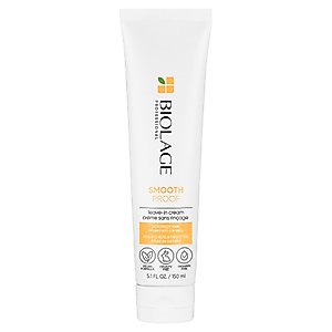 Biolage Smooth Proof Leave-In Cream | Controls Frizz, & Detangles for Smoother, More Manageable Hair | Paraben-Free | For Frizzy Hair | 5.1 Fl Oz