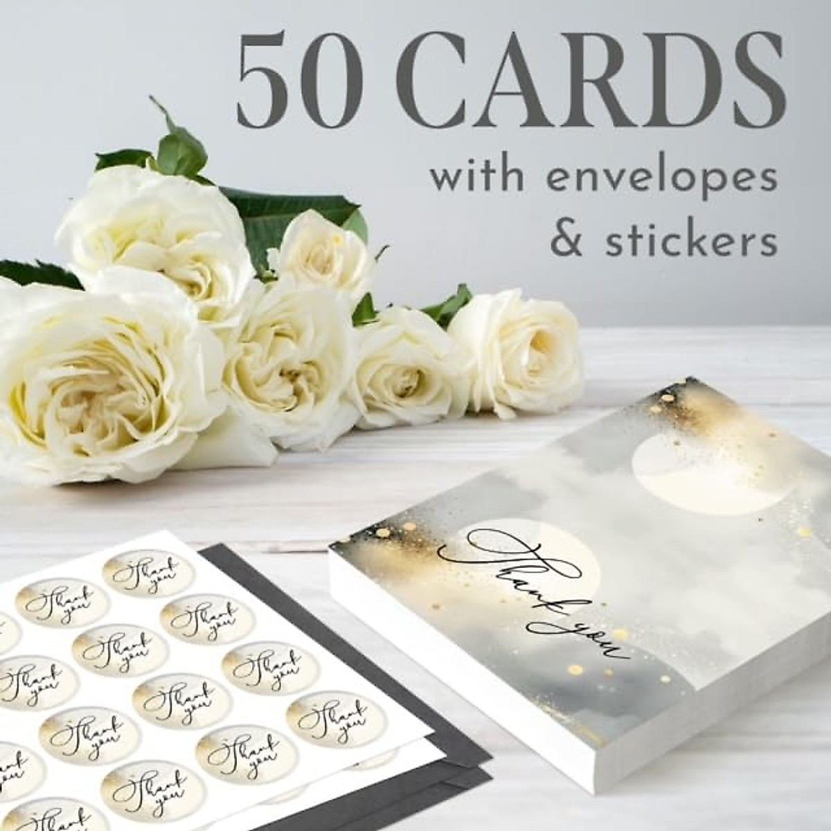 Thank You Cards With Envelopes, Thank You Card, Seal Sticker, Thank You Cards, Wedding, Baby Shower, Graduation, Sympathy Card, Business, Funeral, Thank You Notes, Anniversary