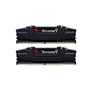 G.SKILL Ripjaws V Series (Intel XMP) DDR4 RAM 32GB (2x16GB) 3600MT/s CL18-22-22-42 1.35V Desktop Computer Memory UDIMM - Black (F4-3600C18D-32GVK)