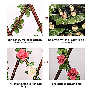 ASSR Artificial Sunflower Leaf Faux Ivy Expandable/Stretchable Privacy Fence Screen,Faux Ivy Fencing Panel Wall Decor for Balcony Patio