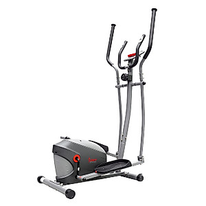 Sunny Health & Fitness Performance Compact Elliptical Machine with 8-Level Adjustable Resistance, Pulse Sensor & Exclusive SunnyFit App Enhanced Bluetooth Connectivity - SF-E320033