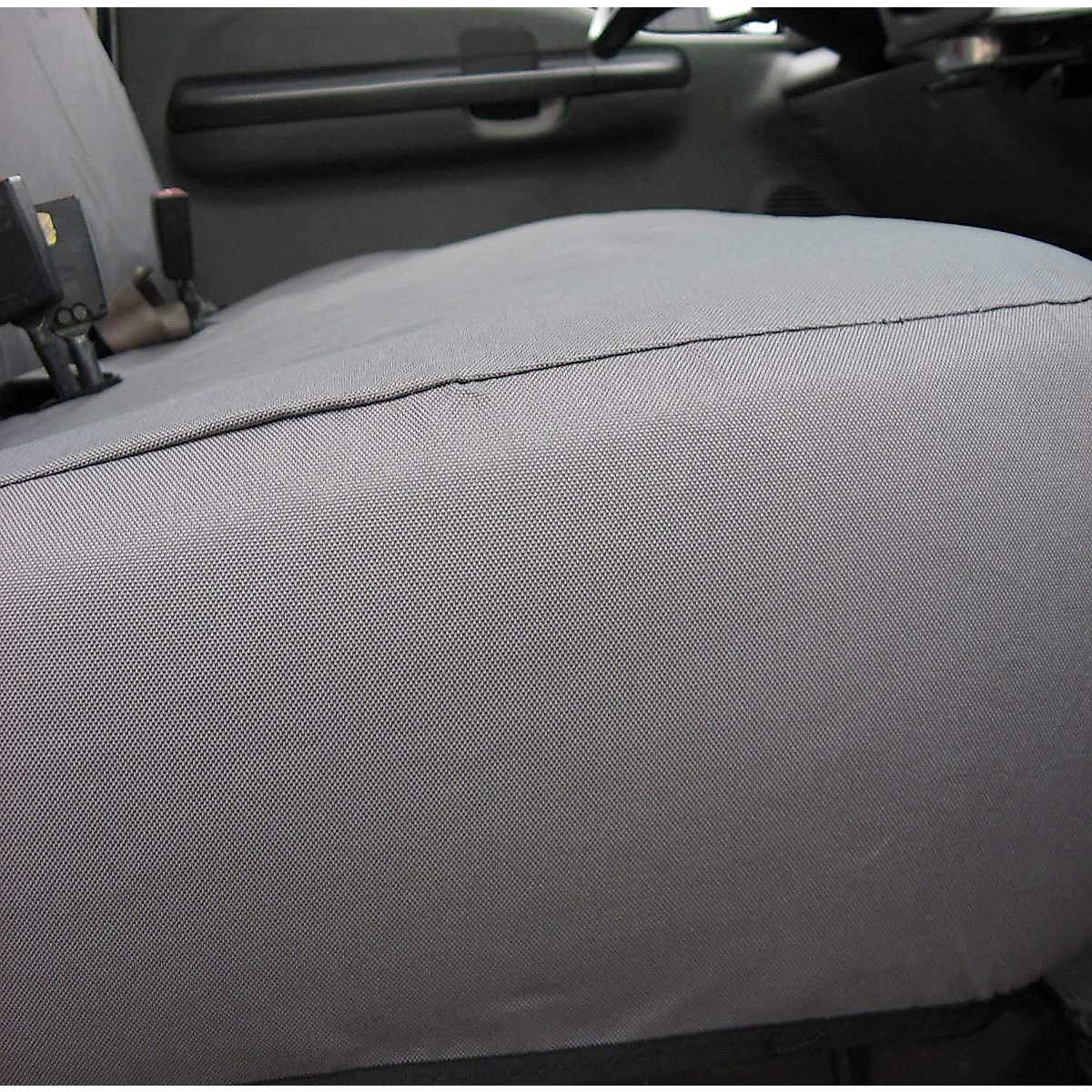 Durafit Seat Covers F236 C8 1999-2007 Ford F250-F550 Work Truck with a Front Solid Bench Seat, Custom Exact Fit Seat Covers (F236 C8 Gray Endura)
