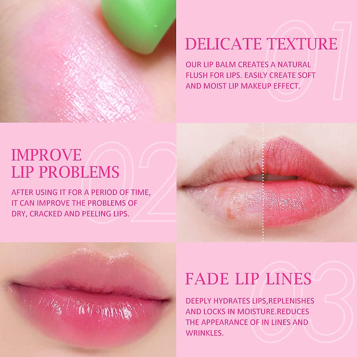 BINGBRUSH 2 Pcs Aloe Vera Color Changing Lipstick Queen,PH Mood Long Lasting Labiales Lip Gloss Lip Balm Tinted Magic Lip Stain Makeup Moisturize Lipstick Set for Women