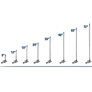 Guardair Long John 75LJ024AA Safety Air Blow Gun OSHA Compliant Alloy Nozzle with 24-Inch Aluminum Extension,Gray/Silver