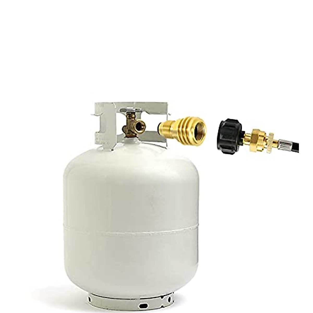 Joywayus Propane Tank Adapters Converts LP Tank POL Service Valve to QCC1 Brass Solid Universal Fit (Type 1)