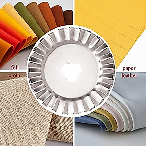 Rotary Cutter Blades Fits Olfa,Fiskars,DAFA by JOMOSART,45mm/60mm Blades Rotary Cutter Replacement Blades for Quilting Scrapbooking Sewing Arts Crafts,Truecut Replacement for Quilting Fabric,Paper etc