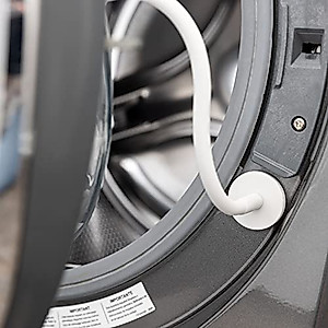 MYMOON HOME Front Load Washer Door Prop with Flexible Suction Cup and Magnetic Attachment, Improves Air Circulation to Reduce Odors, Fits Dryers and Dishwashers, Easy Install (White)