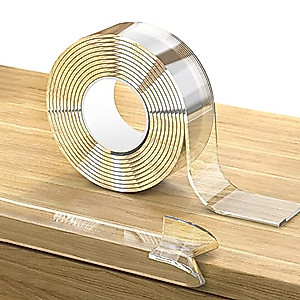 Baby Proofing, Clear Edge Protector Strip, Soft Corner Protectors for Kids, Baby Child Safety Tables Corner Guards for Furniture Against Sharp Corners for Cabinets, Tables, Drawers 3.3ft