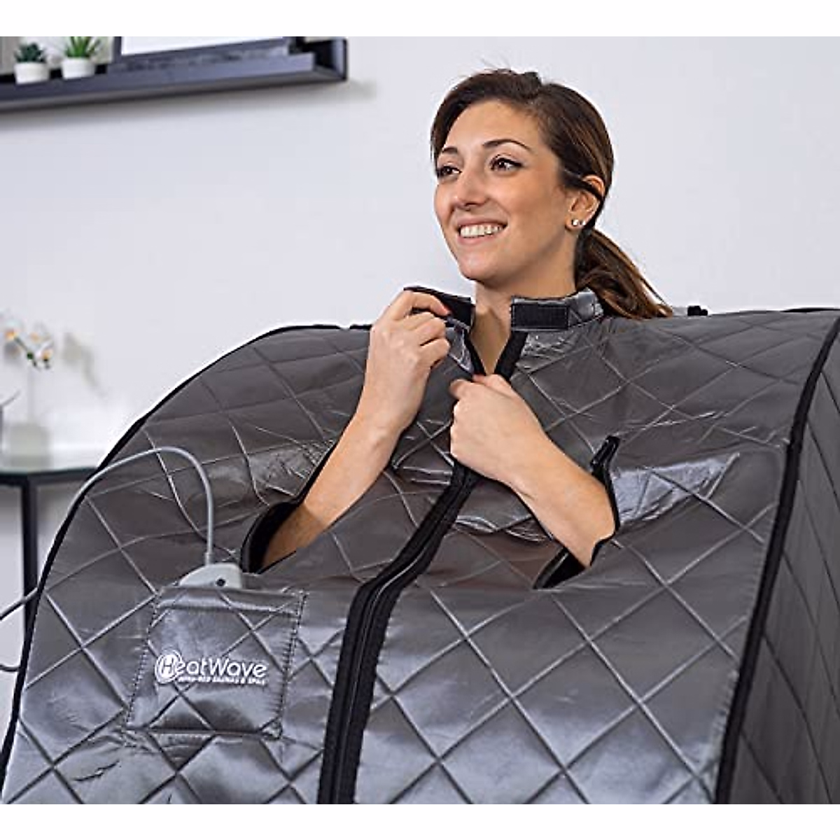 Heatwave Rejuvenator Portable Personal Sauna with FAR Infrared Carbon Panels, Heated Floor Pad, Canvas Chair
